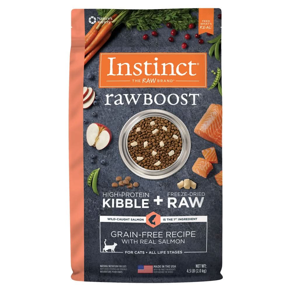 Instinct Raw Boost Grain Free Recipe with Real Salmon Dry Cat Food ...