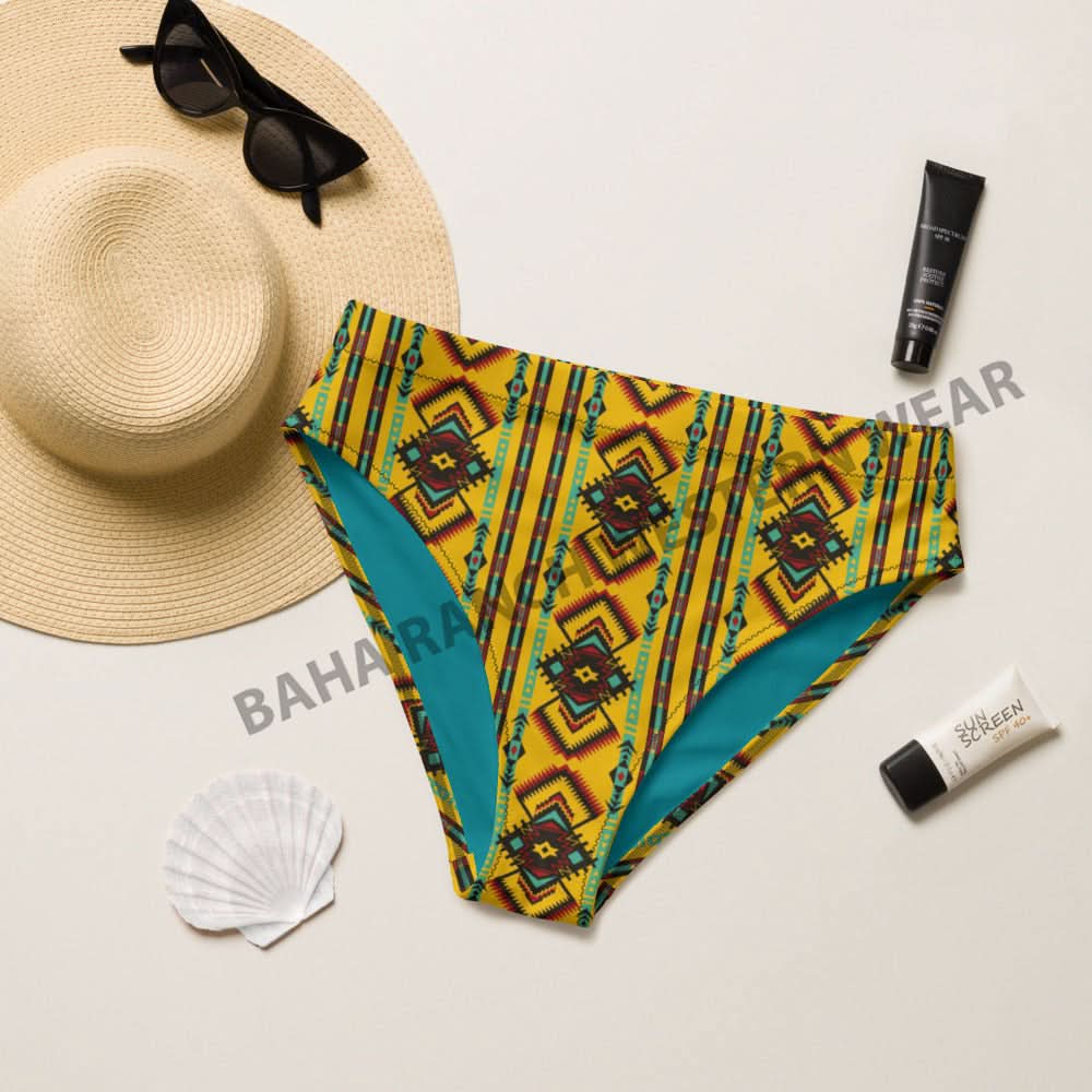 Yeehaw Mustard Aztec Bikini Bottom – Burch HIll Tack