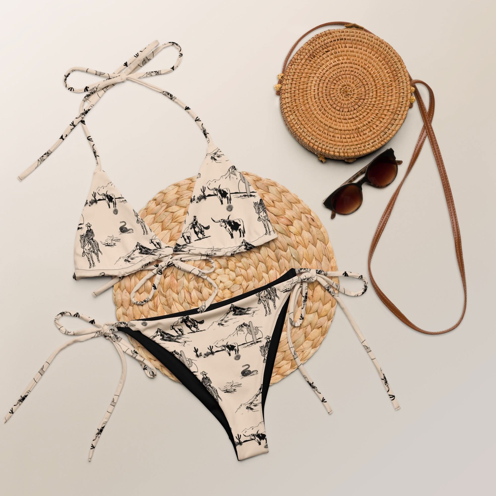 Yeehaw Cowboy Ranch String Bikini – Burch HIll Tack