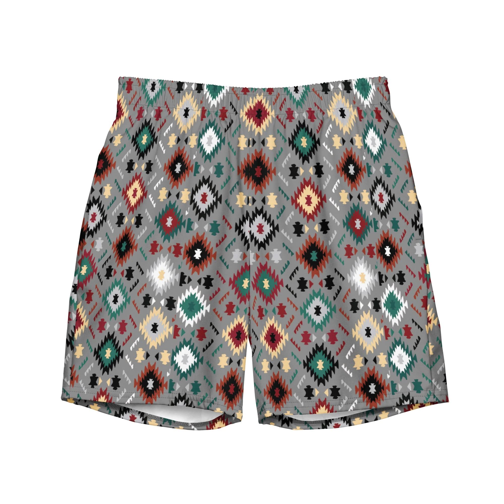 Yeehaw Gray Aztec Men's Swim Trunks – Burch HIll Tack