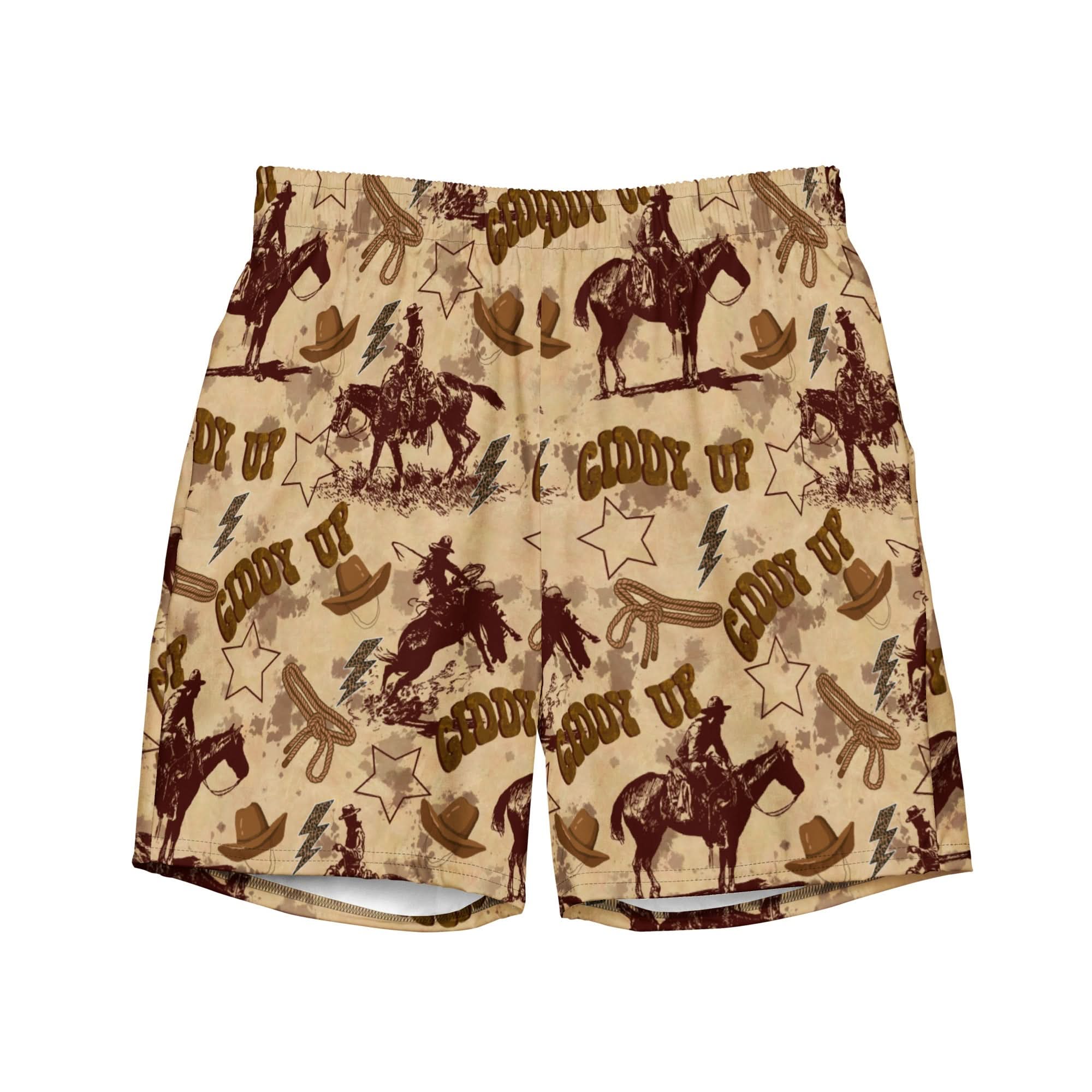 Yeehaw Vintage Western Men's Swim Trunks – Burch HIll Tack