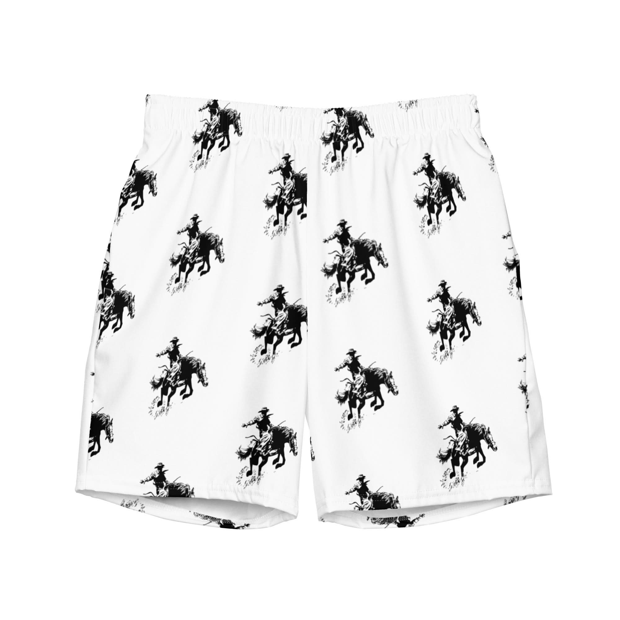 Yeehaw Rodeo Bronc Men's Swim Trunks – Burch HIll Tack