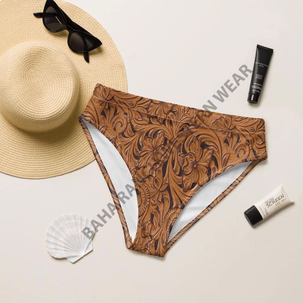 Yeehaw Tooled Leather Bikini Bottom – Burch HIll Tack